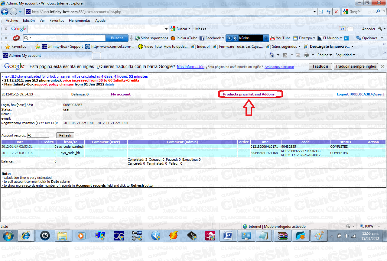 Como Liberar Blackberrys,pantech,inq-chat Aircel Con Infinity - Clan ...
