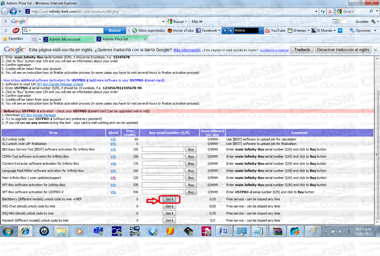 Como Liberar Blackberrys,pantech,inq-chat Aircel Con Infinity - Clan ...