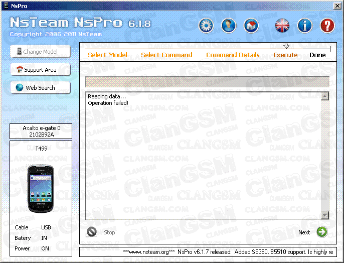Como Liberar Un Samsung T499 Con Nspro - Clan GSM - Unión de los Expertos en Telefonía Celular