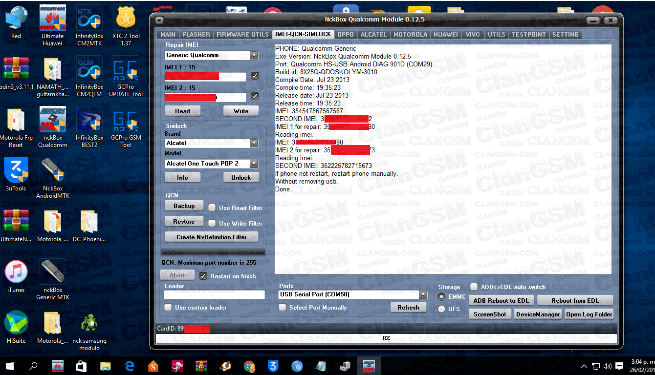 Repair Imei Blu Studio 5.0 S D570i Con Nck Qualcomm Module - Clan GSM ...