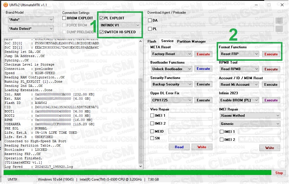 Aporte, Frp Tecno Bg7 "spark 20c" Con Umt - Clan GSM - Unión de los Expertos en Telefonía Celular
