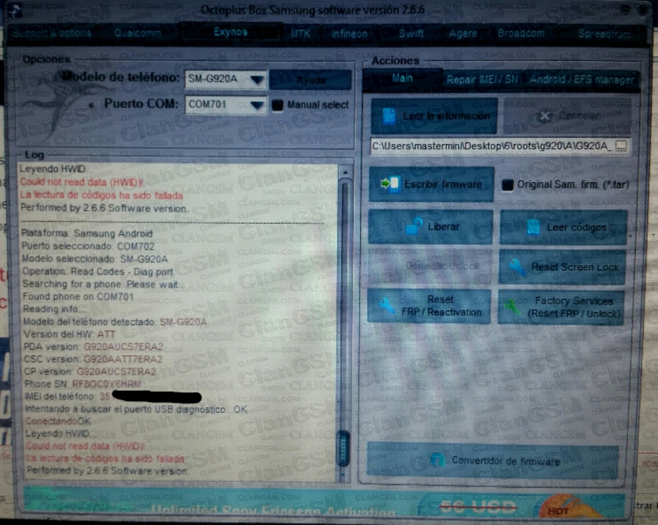 G920a Unlock 7.0 Aporte - Clan GSM - Unión de los Expertos en Telefonía ...