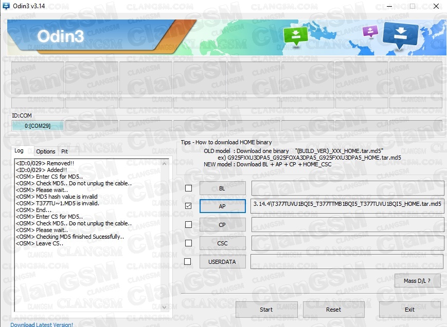 Odin Md5 Error Binary Is Invalid. Solucion!!!! - Clan GSM - Unión de los Expertos en Telefonía ...
