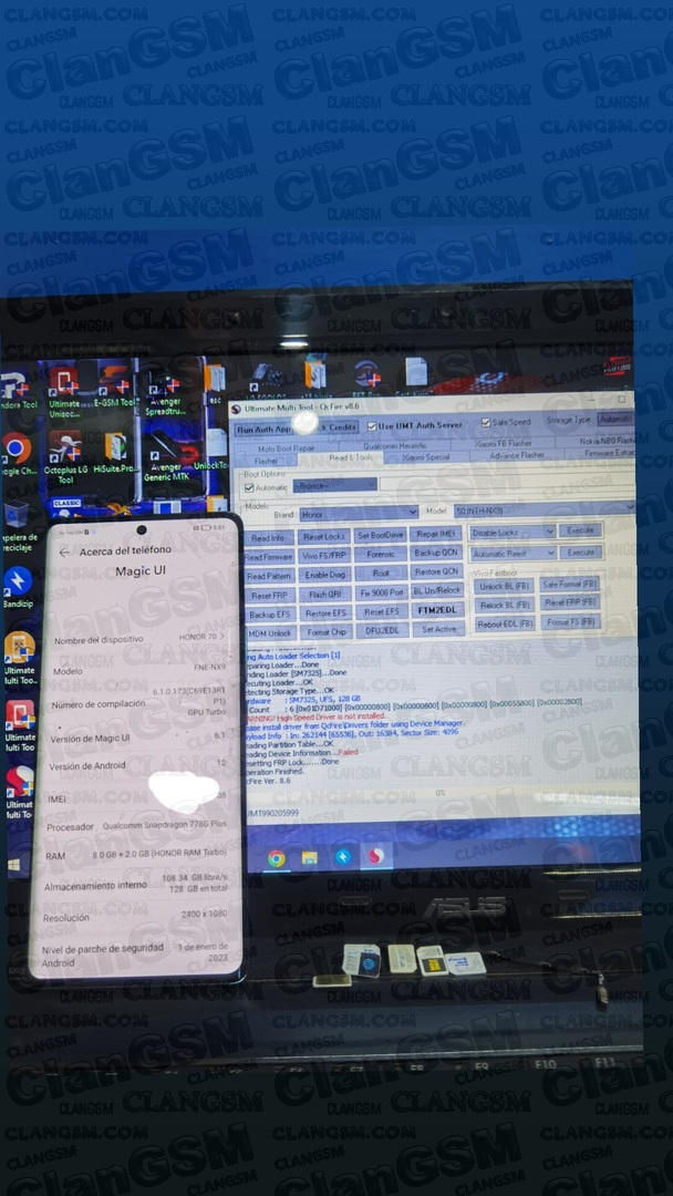 Frp Honor 70 (fne-nx9) Aporte - Clan GSM - Unión de los Expertos en Telefonía Celular