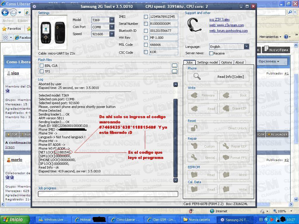 Unlock Samsung T249 - Clan GSM - Unión de los Expertos en Telefonía Celular