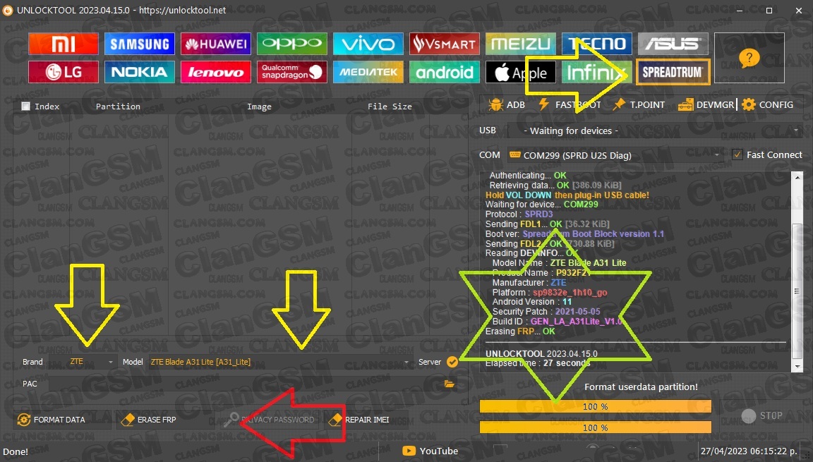 Zte Blade A31 Lite Frp Unlocktool - Clan GSM - Unión de los Expertos en Telefonía Celular