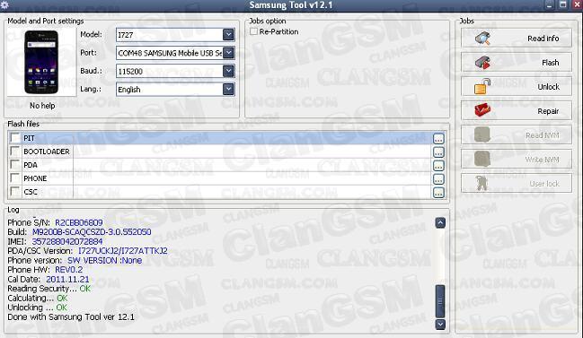Aporte Liberar Sgh-i727 - Clan GSM - Unión de los Expertos en Telefonía Celular