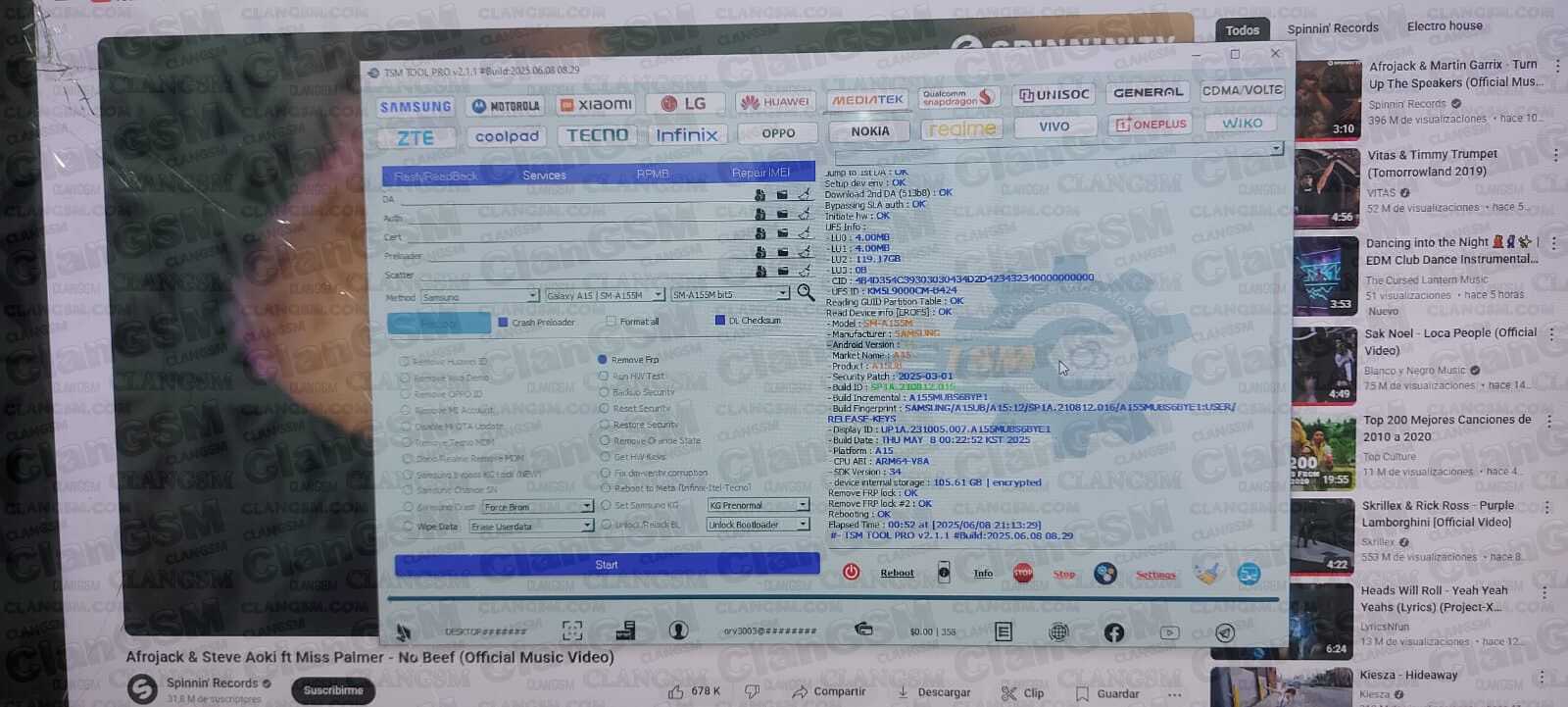 Aporte Samsung A15 Sm-a155m/f/n Test Point - Clan GSM - Unión de los ...