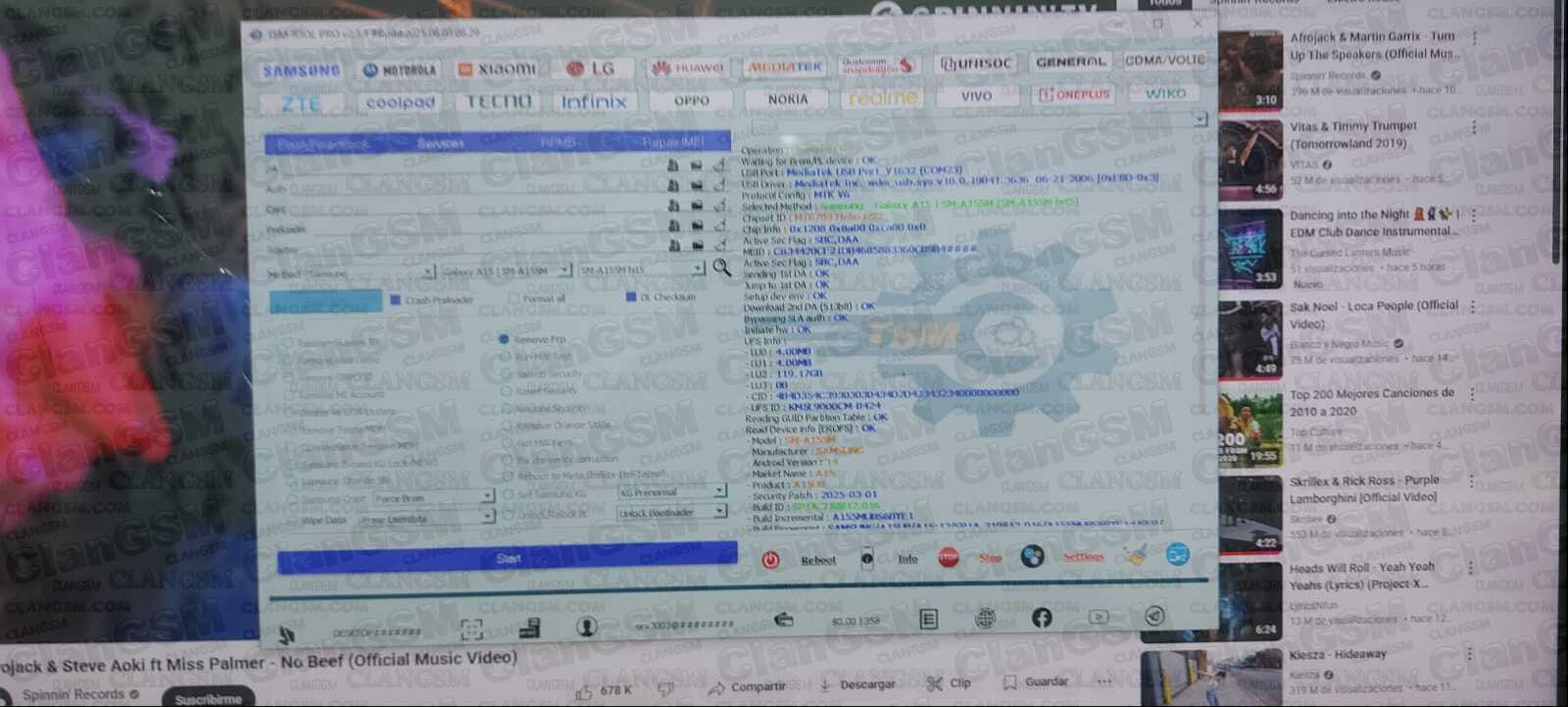 Aporte Samsung A15 Sm-a155m/f/n Test Point - Clan GSM - Unión de los ...