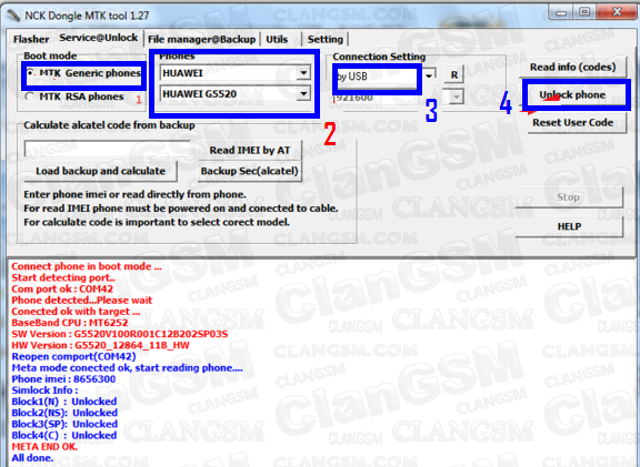 Liberar Huawei G5520 Con Nck Dongle - Clan GSM - Unión de los Expertos ...