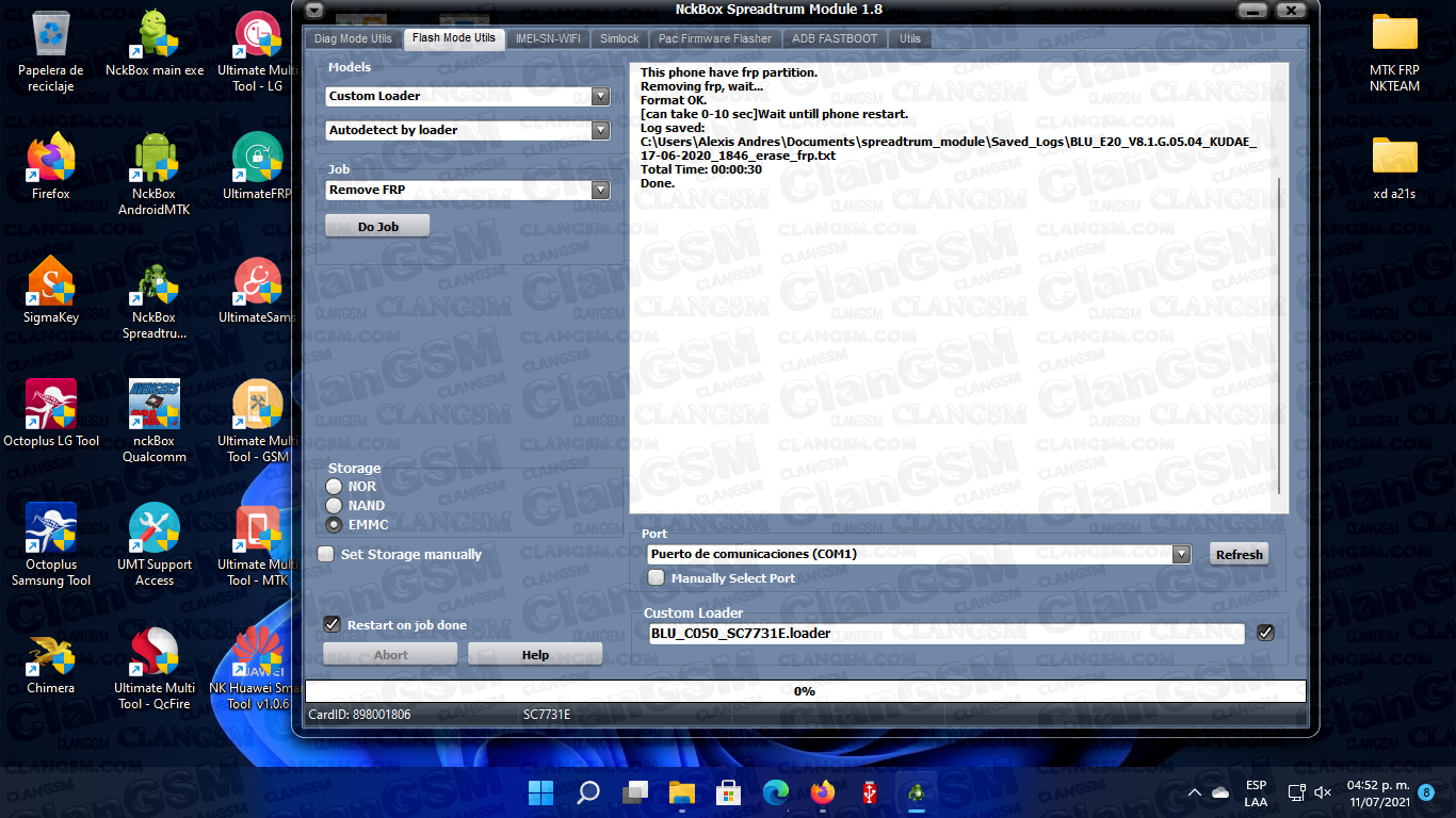 Kudea E20 Frp Nck Spdr 1.8 - Clan GSM - Unión de los Expertos en Telefonía Celular