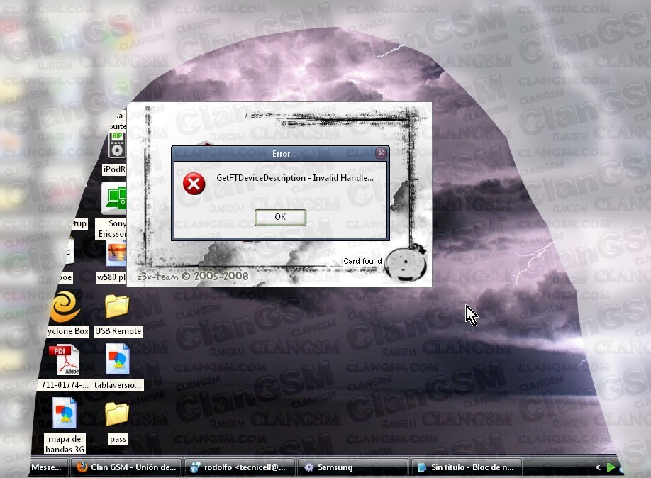Error Al Tratar De Abrir Samsung 2g Tool - Clan GSM - Unión de los ...