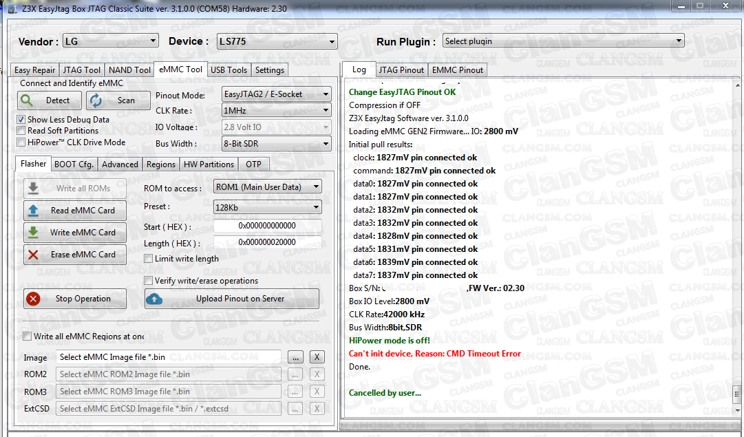 Como Solucionar El Error En Easy Jtag Hipower Mode Is Off! Can't Init Device, Reason: Cmd ...