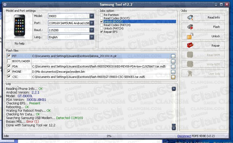 I9100 Imposible Reparar Serial - Clan GSM - Unión de los Expertos en Telefonía Celular