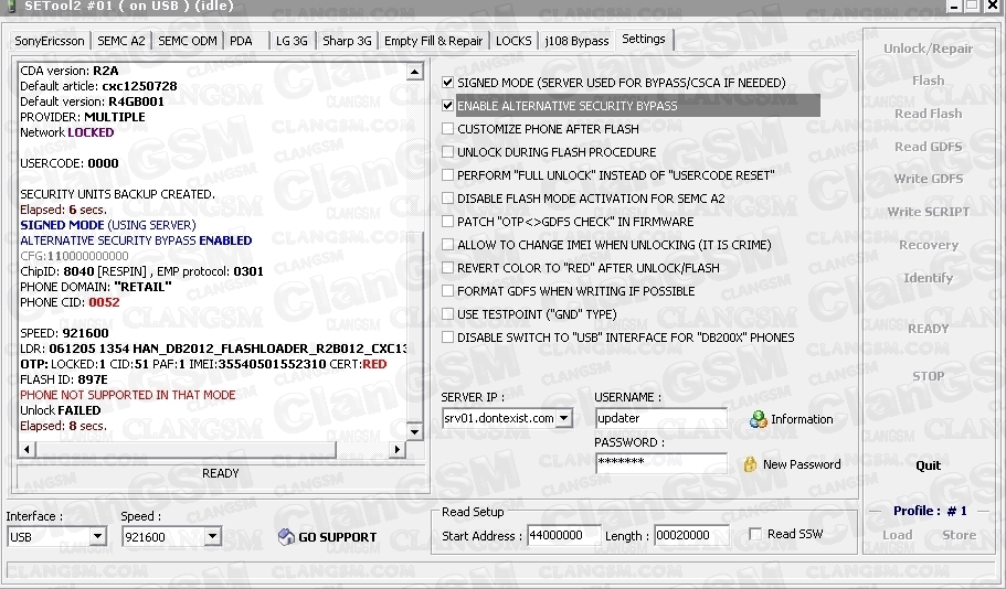 Setool2 V1.1292 - Clan GSM - Unión de los Expertos en Telefonía Celular