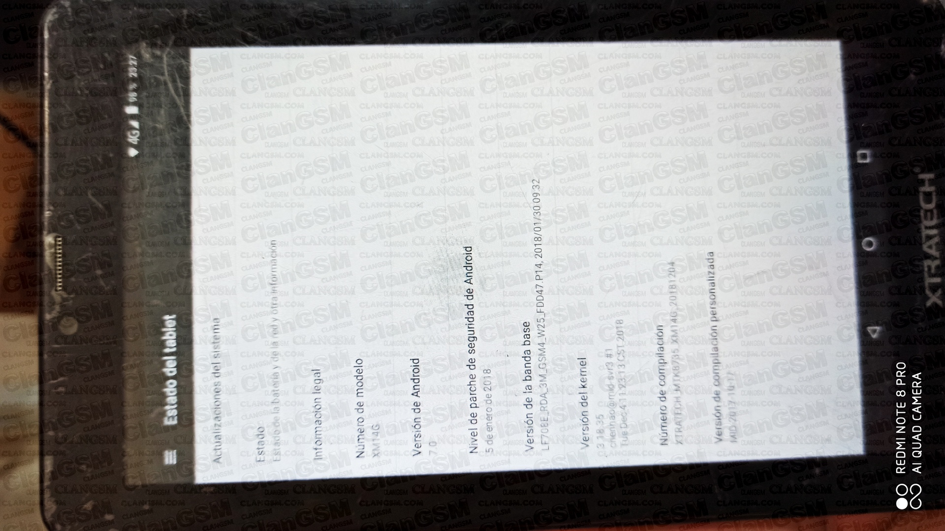 Aporte Frp Tablet Xtratech Xm14g - Clan GSM - Unión de los Expertos en Telefonía Celular