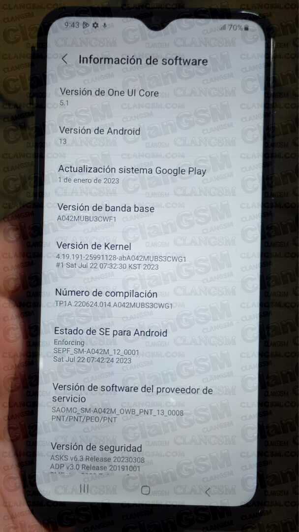 Frp Samsung A04e A042m Bit3 Android 13 Mtk Helio P35 Mt6765 Con Pandora ...