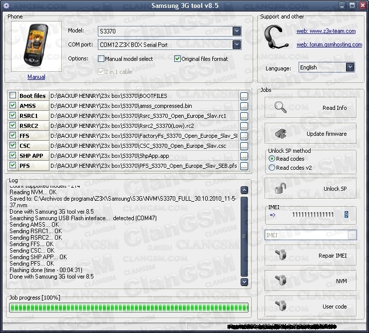 Aporte Flash S3370 En Español Con Señal Solo Para S3370 Europeos - Clan GSM - Unión de los ...