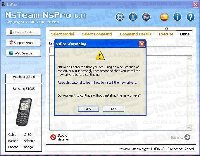 Operación No Completada Ns Pro - Clan GSM - Unión de los Expertos en ...