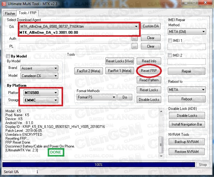 Frp Krip K5 - Done - Clan GSM - Unión de los Expertos en Telefonía Celular
