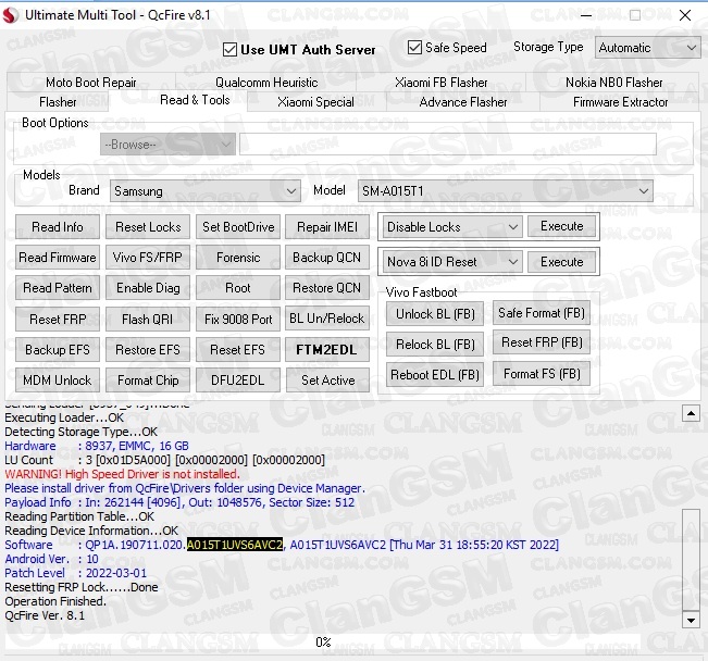 Umt Modulo Qcfire - Clan GSM - Unión de los Expertos en Telefonía Celular