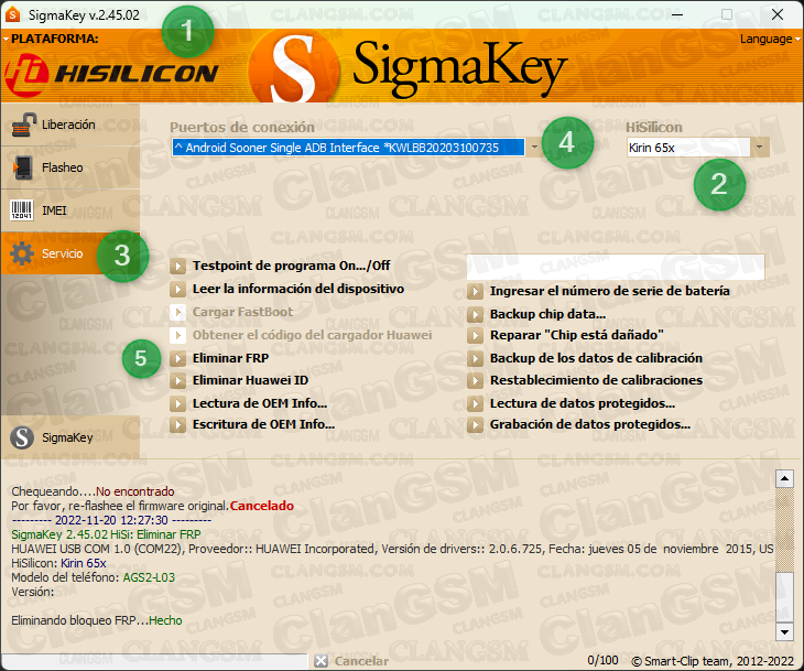 Eliminar Frp Huawei Ags2-l03 (aporte) - Clan GSM - Unión de los Expertos en Telefonía Celular