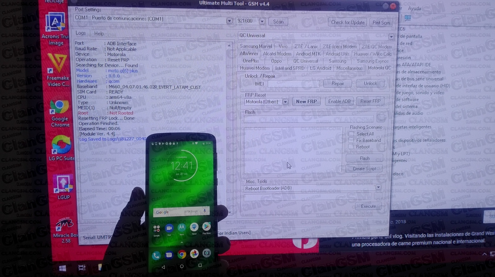Frp Moto G6 Plus 8.0.0 Xt1926-6 - Clan GSM - Unión de los Expertos en ...
