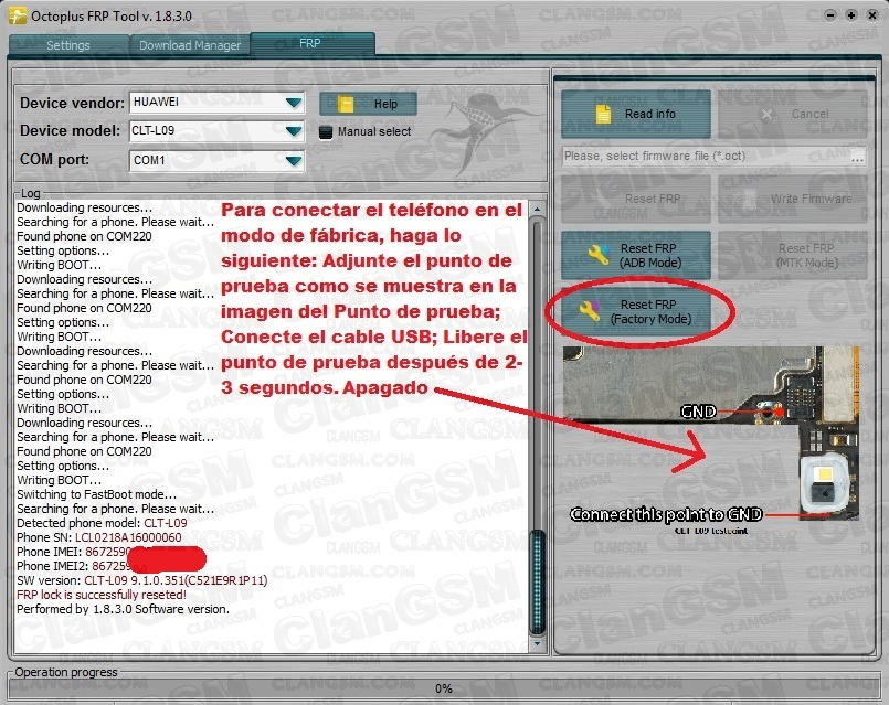 (clt-l09) Frp - P20-pro Octoplus Frp - Clan GSM - Unión de los Expertos ...