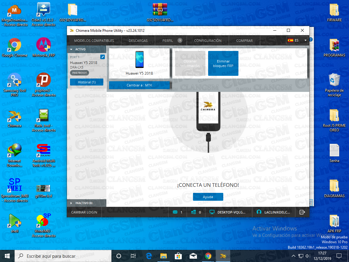 Aporte Frp Y5 2018 Chimera - Clan GSM - Unión de los Expertos en Telefonía Celular
