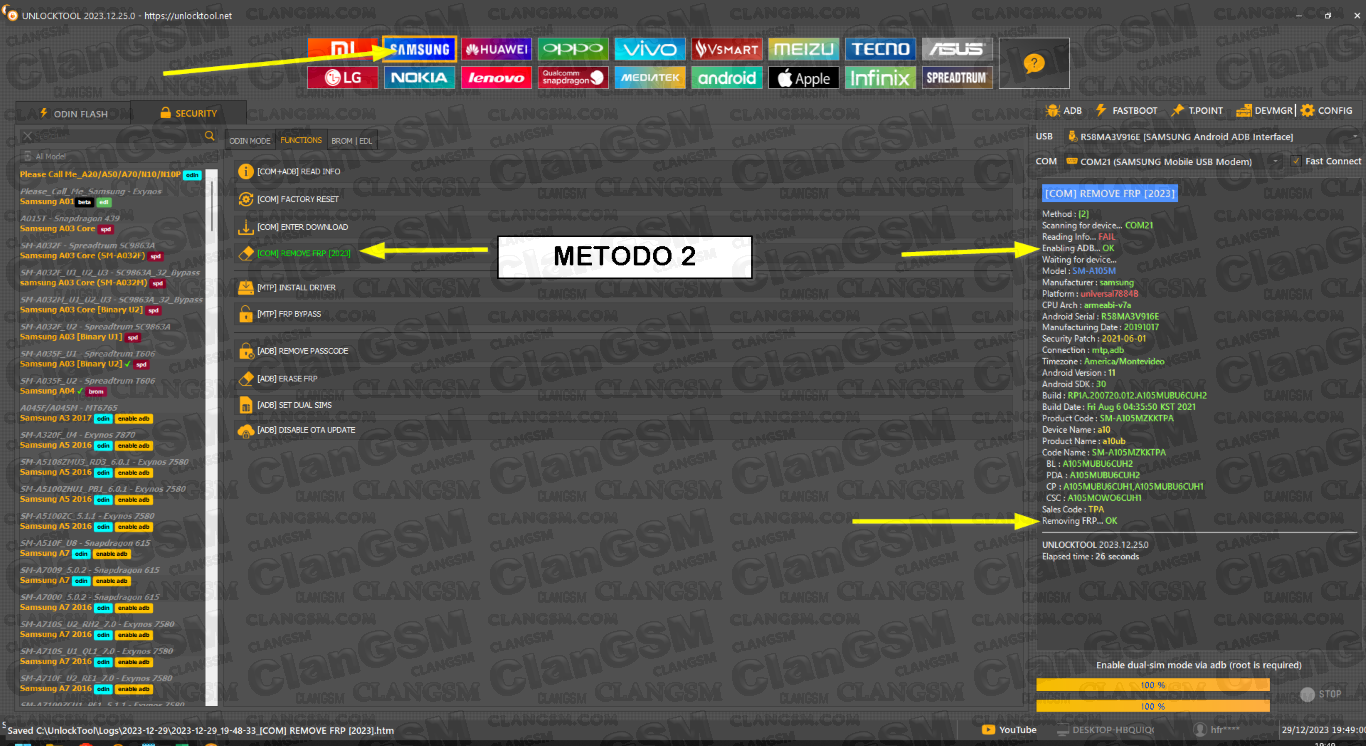 A10 - A105m Frp Con Unlock Tool Sin Testpoint - Clan GSM - Unión de los ...